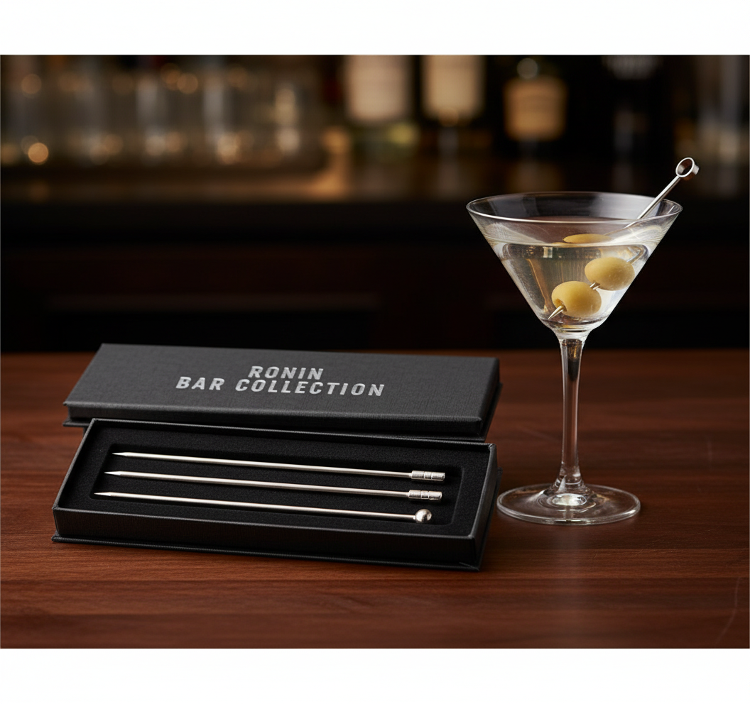 Cocktailprikkers RVS 47 Ronin - Martini Manhattan Picks